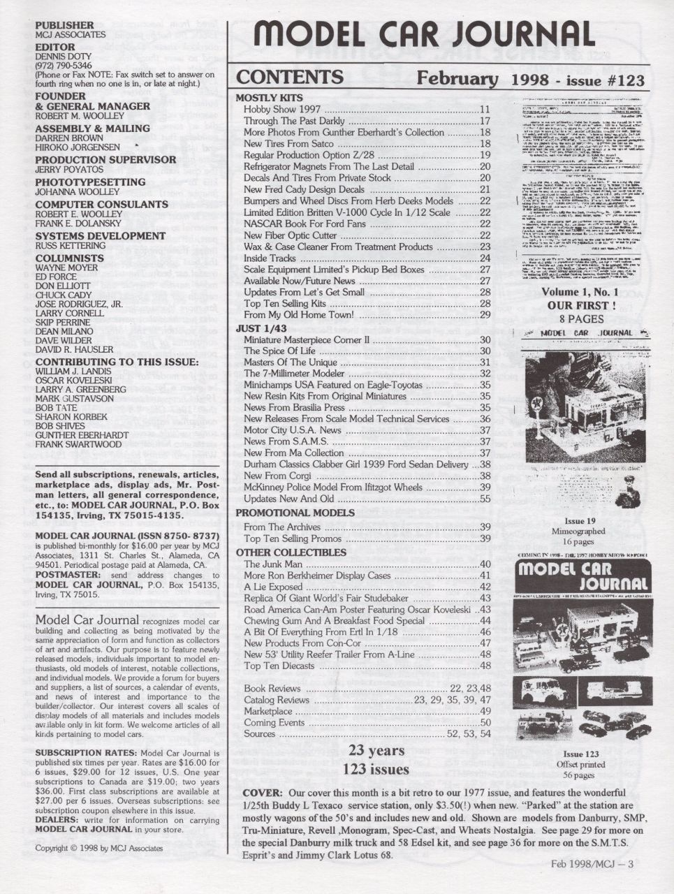 Model Car Journal, Issue #123 - Uncirculated - Spotlight Hobbies