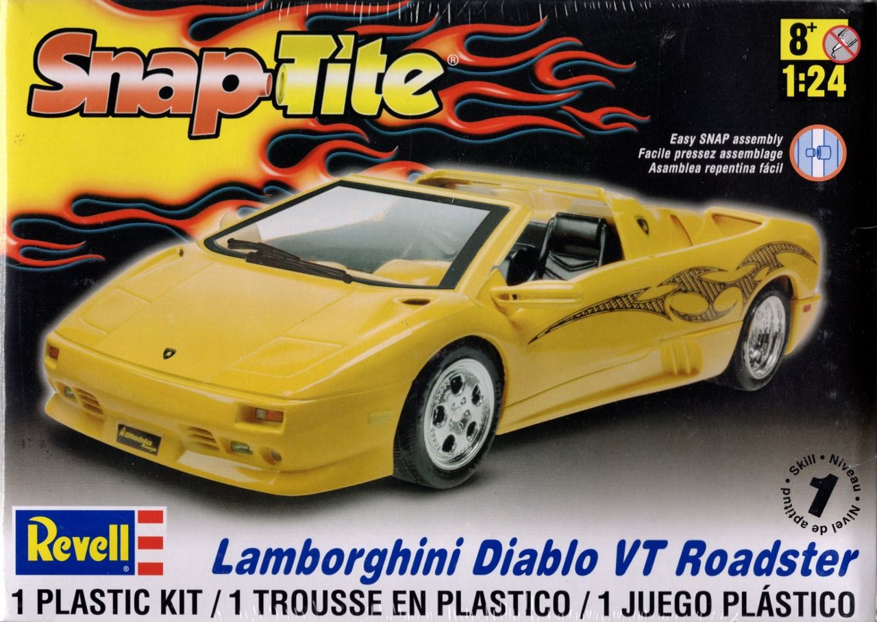 Revell Lamborghini Diablo VT Roadster, SnapTite - Spotlight Hobbies