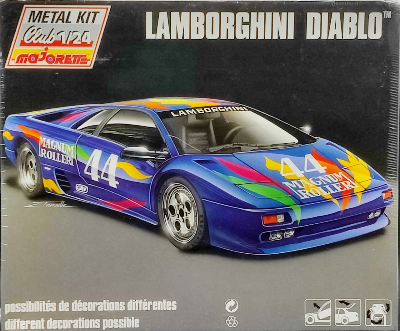 Majorette Lamborghini Diablo, Pre-Painted Metal Body - Spotlight Hobbies