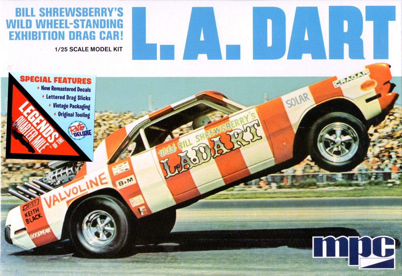 MPC Wild Bill Shrewsberry "L.A. Dart" 1970 Dodge Dart Wheelstander ...