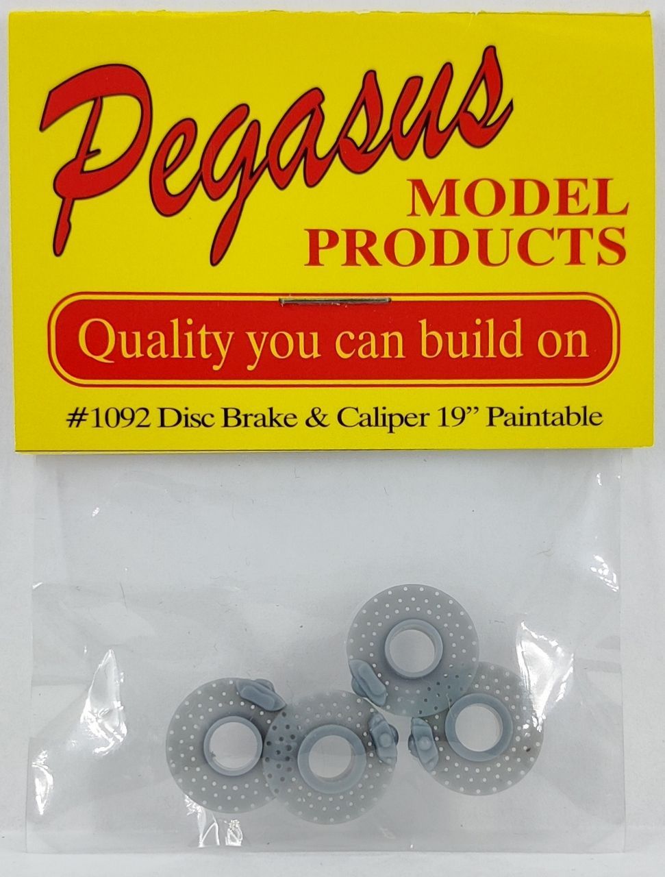 Pegasus 1/24 or 1/25 Scale 19" Paintable Disc Brake and Caliper Set ...