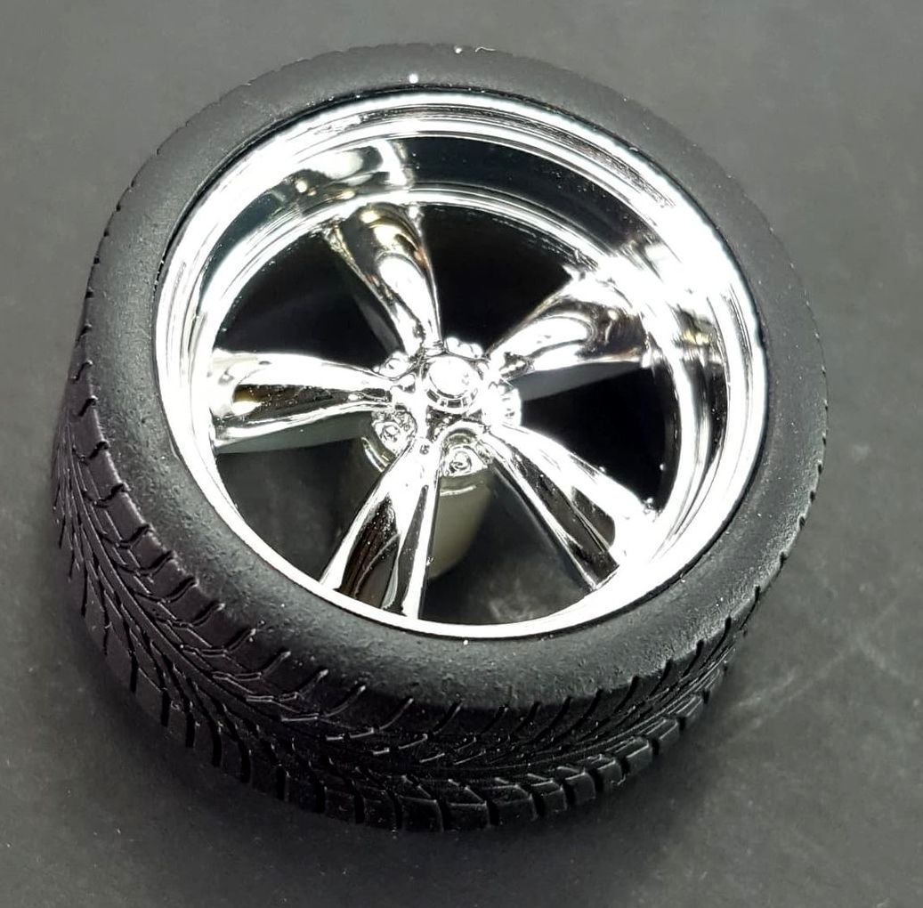 Pegasus 1/24 or 1/25 Scale "T's" (Torq Thrust II) 19" Chrome Wheels ...