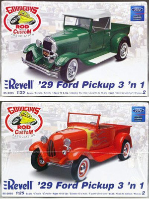 Revell 1929 Ford Model "A" Pickup (Roadster or Closed Cab) - Rat Rod ...