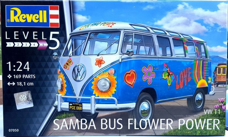 Revell Of Germany 1960's Volkswagen VW T1 Samba Bus Flower Power Van ...