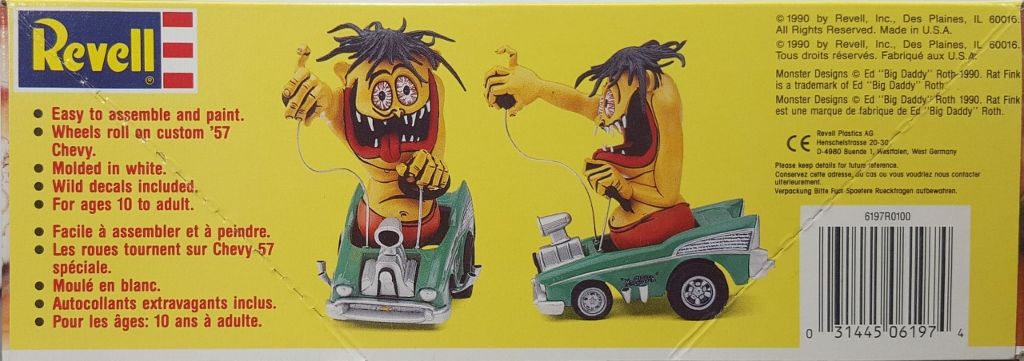 Revell Ed "Big Daddy" Roth "Mr. Gasser" with '57 Chevy Caricature ...