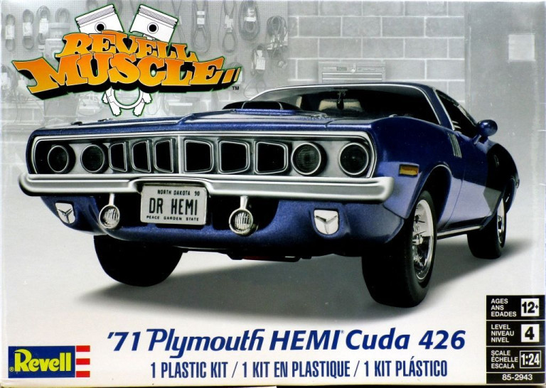 Revell (Monogram) 1971 Plymouth Hemi Cuda Hardtop - Spotlight Hobbies