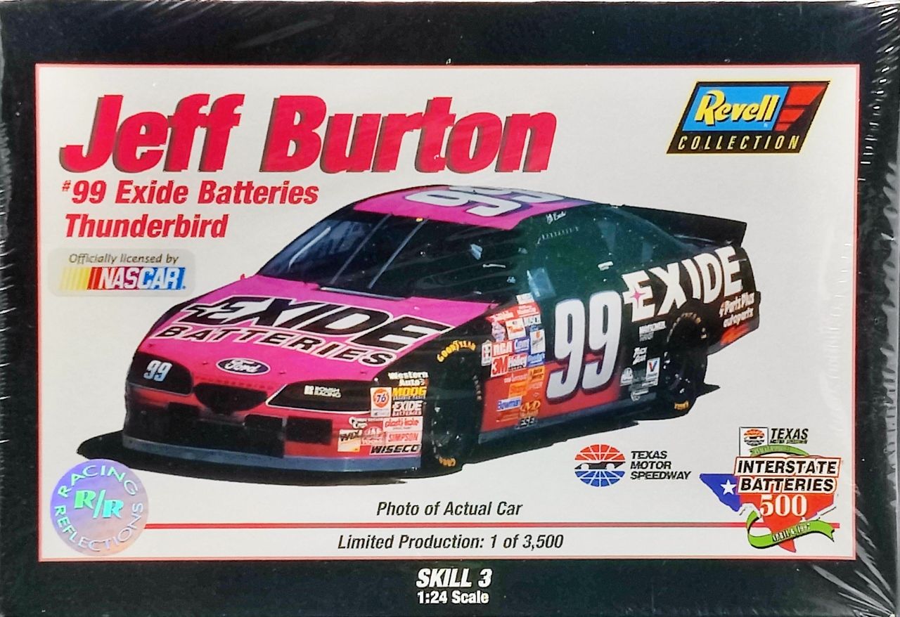 Revell/Monogram Jeff Burton #99 "Exide Batteries" 1997 Ford Thunderbird ...