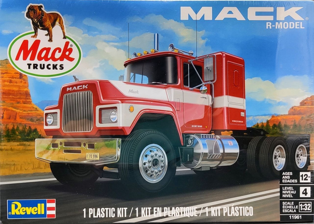 Revell (Monogram) Mack R-Model Semi Tractor Truck, 1/32 Scale ...