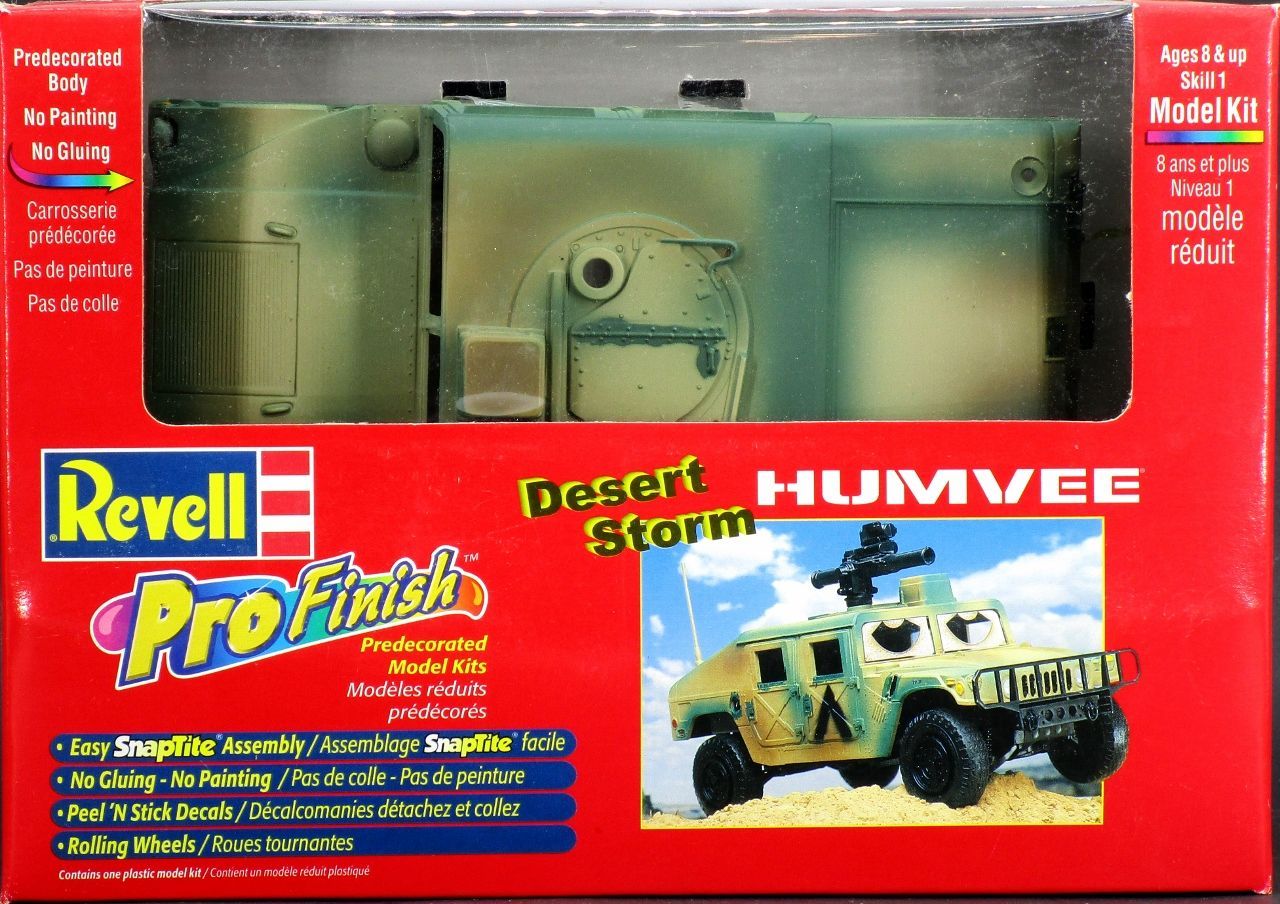 Revell "Pro Finish" Pre-Decorated "Desert Storm" Humvee, SnapTite ...
