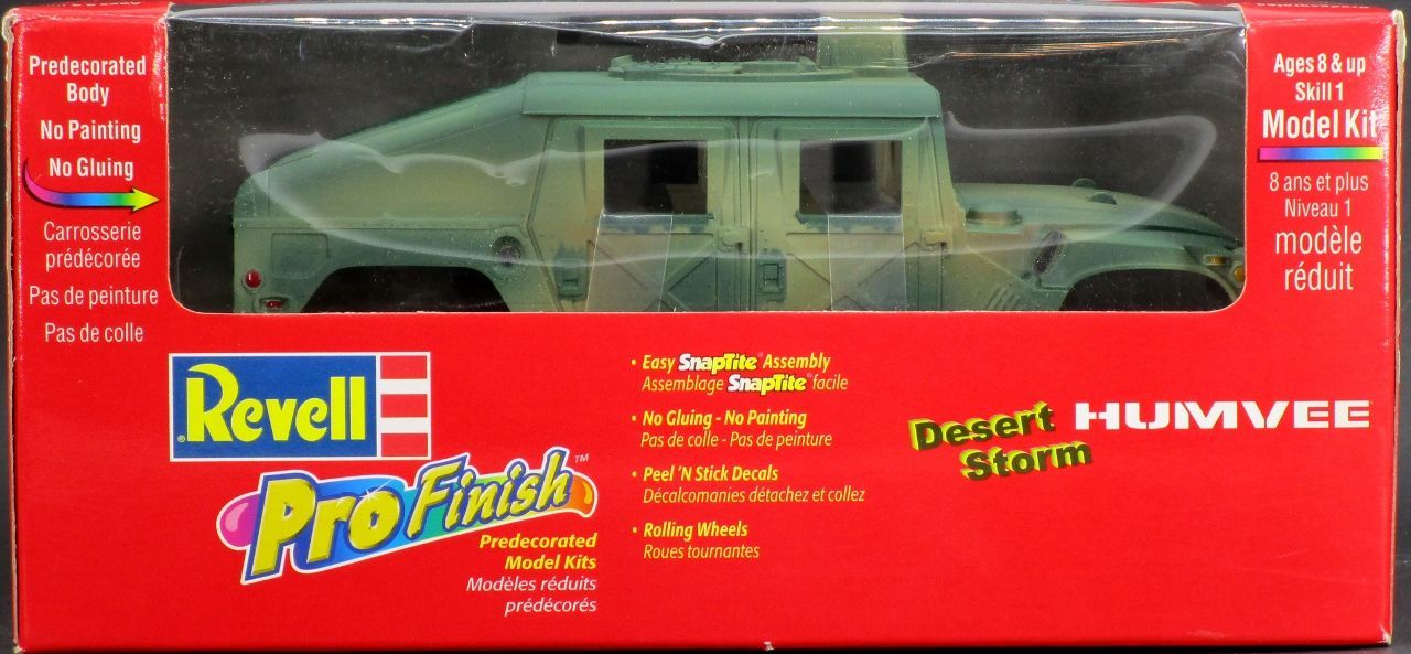 Revell "Pro Finish" Pre-Decorated "Desert Storm" Humvee, SnapTite ...