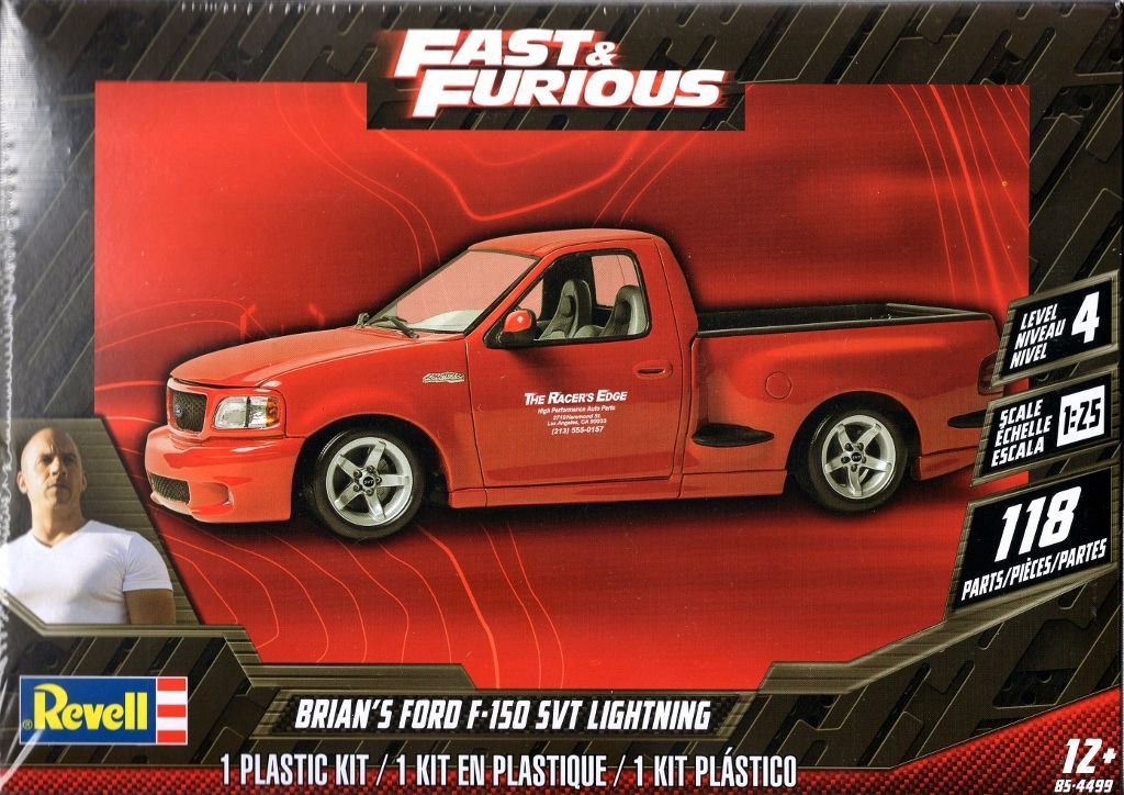 1999 Ford Lightning Parts 1/25 Revell Fast & Furious Brian's Ford