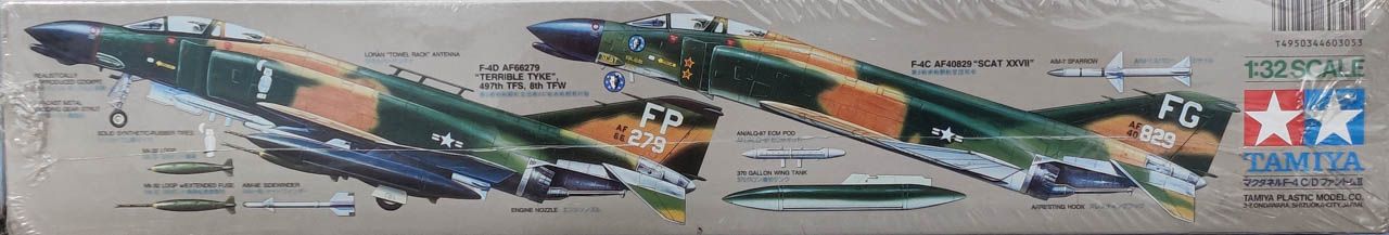 Tamiya McDonnell Douglas F-4C/D Phantom II USAF Aircraft, 1/32 Scale ...