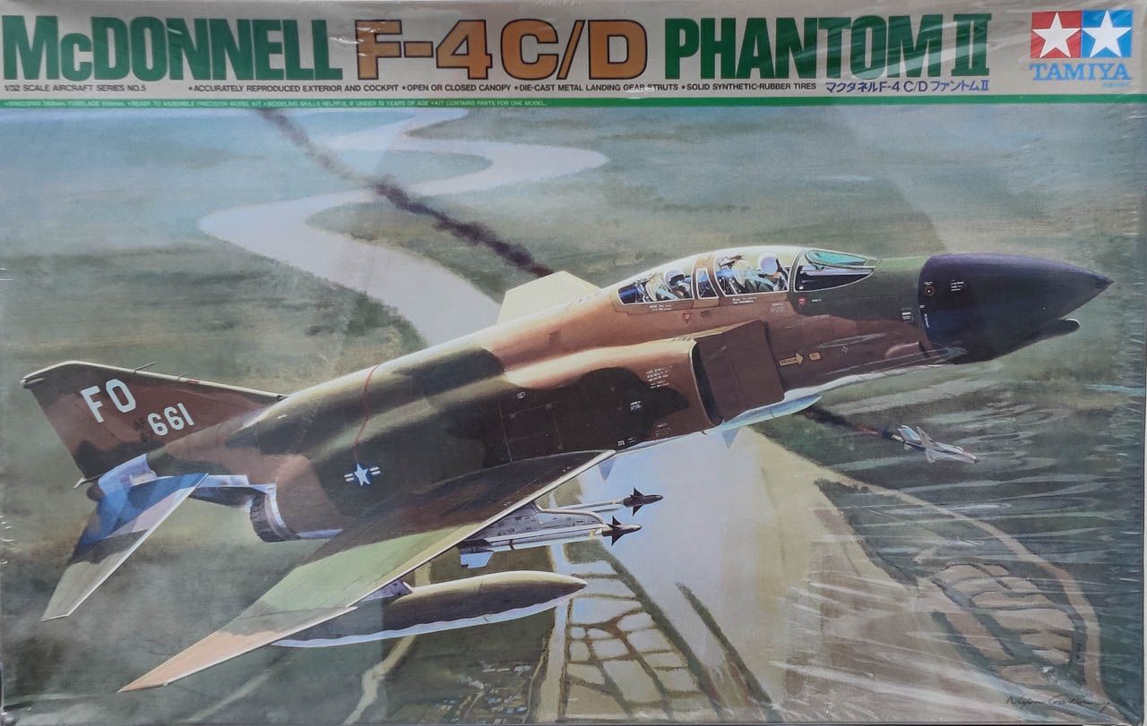 Tamiya McDonnell Douglas F-4C/D Phantom II USAF Aircraft, 1/32 Scale ...