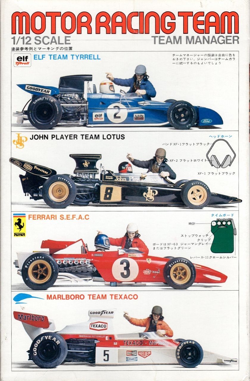 Tamiya "Motor Racing Team" Team Manager Figure - 1/12 Scale - Spotlight ...