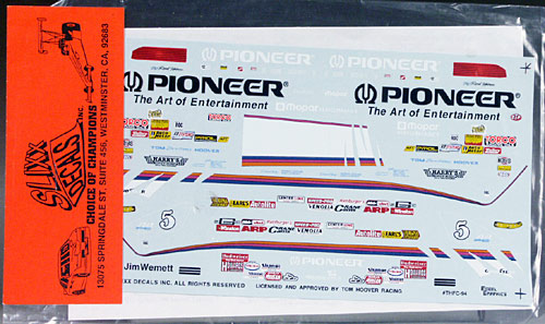 Tom Hoover's '94 Blue "Pioneer" Dodge Daytona Funny Car - Spotlight Hobbies