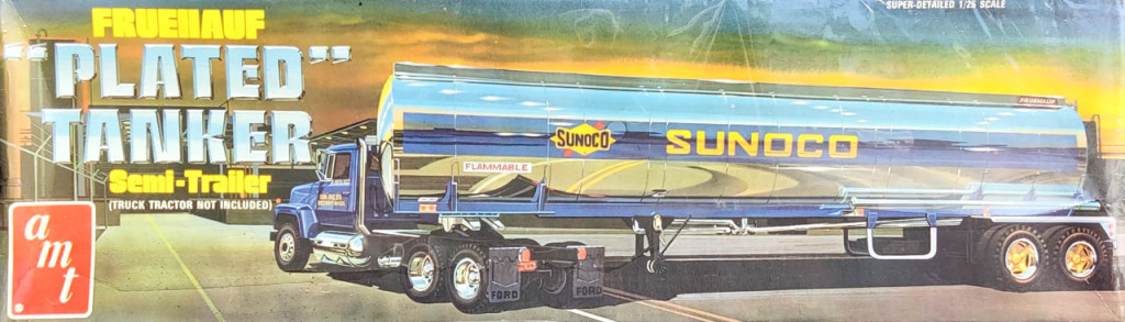 AMT “Sunoco” Chrome Plated Fruehauf Tanker Semi Trailer - Spotlight Hobbies