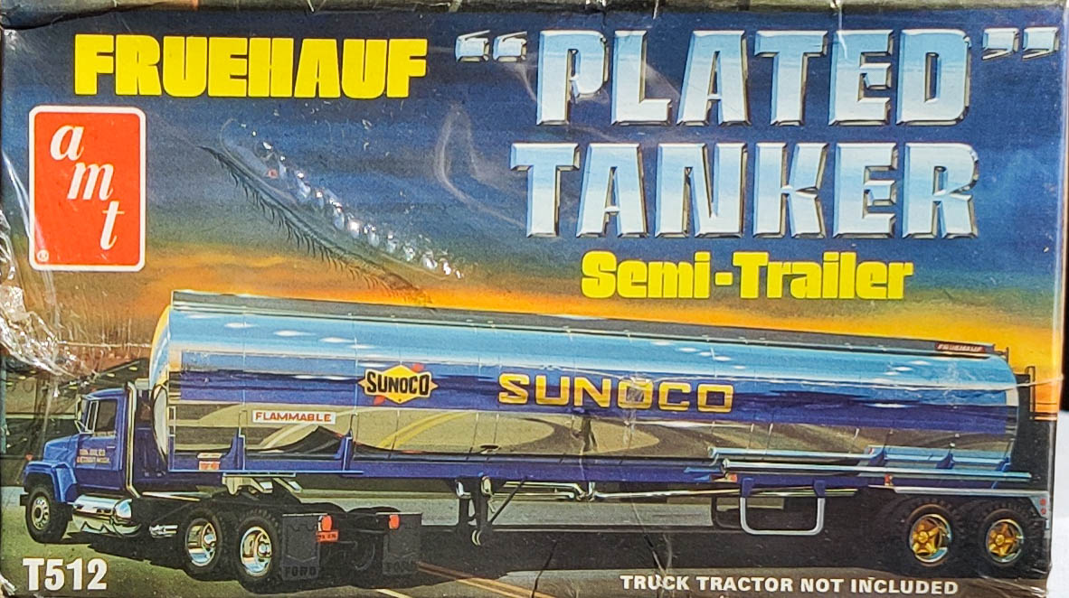 AMT “Sunoco” Chrome Plated Fruehauf Tanker Semi Trailer - Spotlight Hobbies
