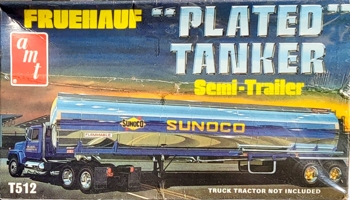 AMT “Sunoco” Chrome Plated Fruehauf Tanker Semi Trailer - Spotlight Hobbies