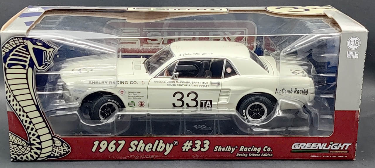Greenlight "Shelby Racing Co." 1967 Ford Mustang Shelby Coupe, 1/18 ...