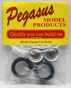 Pegasus 1/24 or 1/25 Scale Funny Car Front Wheels with Tires Set ...