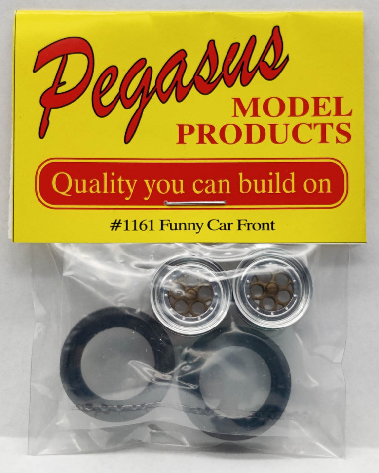 Pegasus 1/24 or 1/25 Scale Funny Car Front Wheels with Tires Set ...