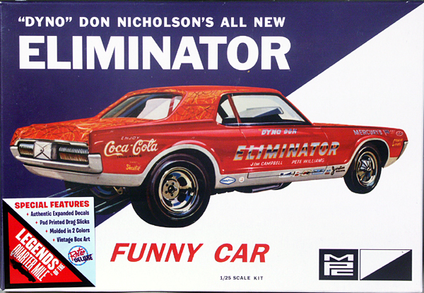 MPC "Dyno Don" Nicholson "Eliminator" 1968 Mercury Cougar Funny Car ...
