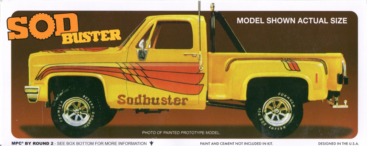 MPC 1981 Chevy Shortbed Stepside 4x4 Pickup Truck "Sod Buster" - Stock ...