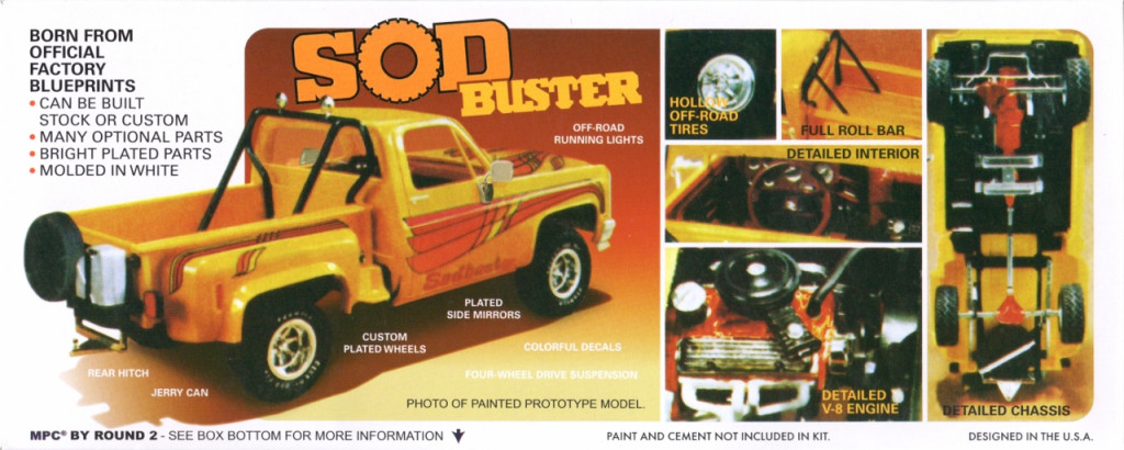 MPC 1981 Chevy Shortbed Stepside 4x4 Pickup Truck "Sod Buster" - Stock ...