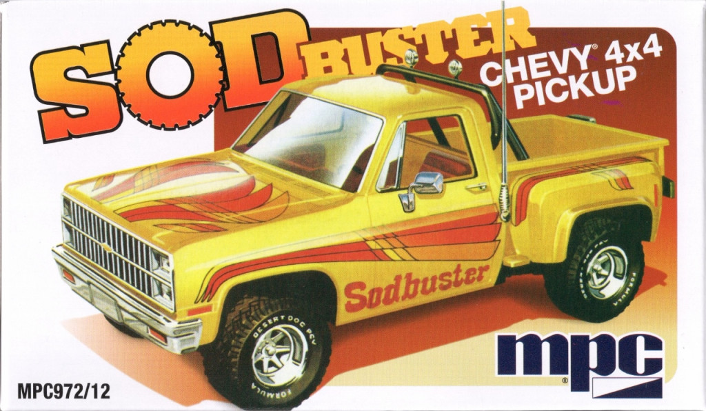 MPC 1981 Chevy Shortbed Stepside 4x4 Pickup Truck "Sod Buster" - Stock ...