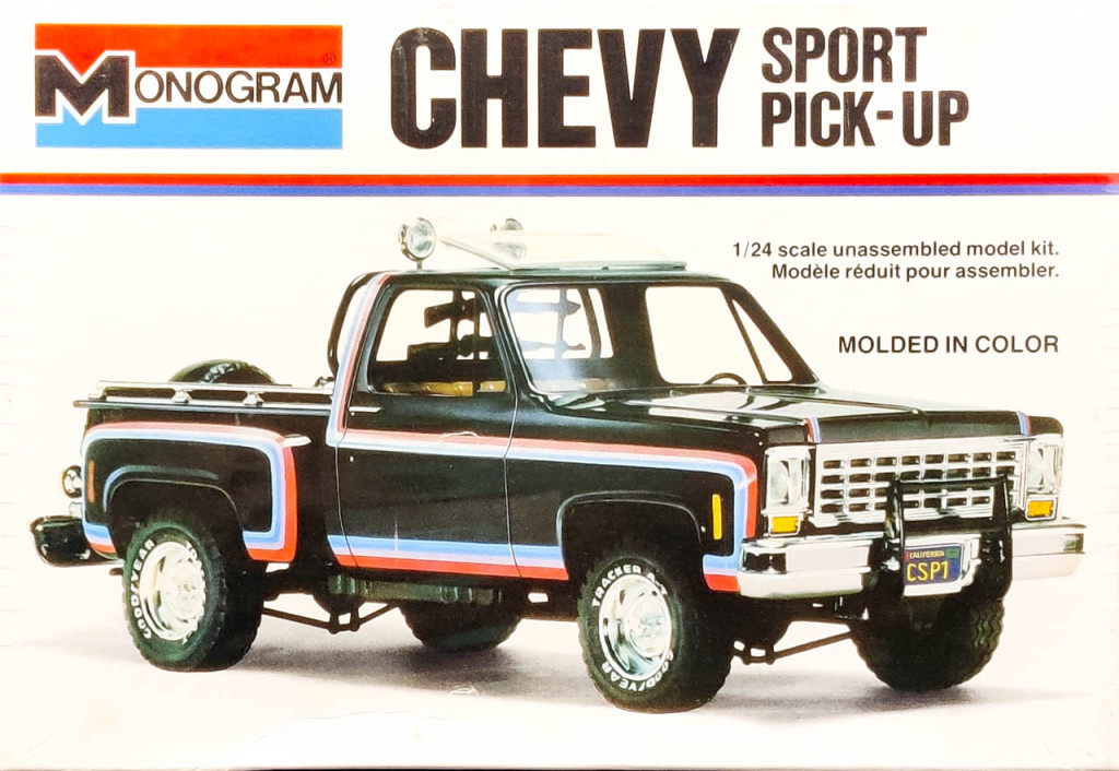 Monogram 1975 Chevy Stepside Sport 4x4 Pickup Truck - Spotlight Hobbies