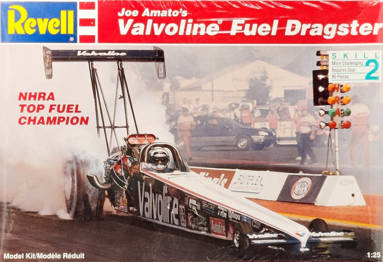 Revell Joe Amato Valvoline 1990 Rear Engine Top Fuel Dragster - Spotlight Hobbies