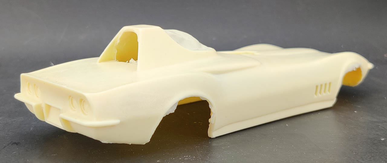 Jimmy Flintstone Resin 1968 Chevy Corvette Funny Car - Spotlight Hobbies