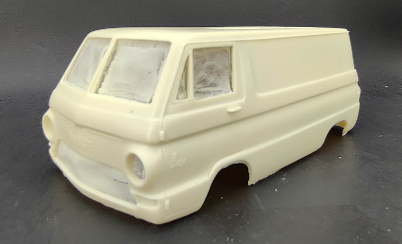 Jimmy Flintstone Resin 1967 Dodge A-100 Panel Van - Spotlight Hobbies