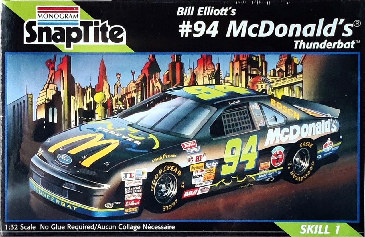 Monogram Bill Elliott #94 "McDonald's Thunderbat" 1995 Ford Thunderbird ...