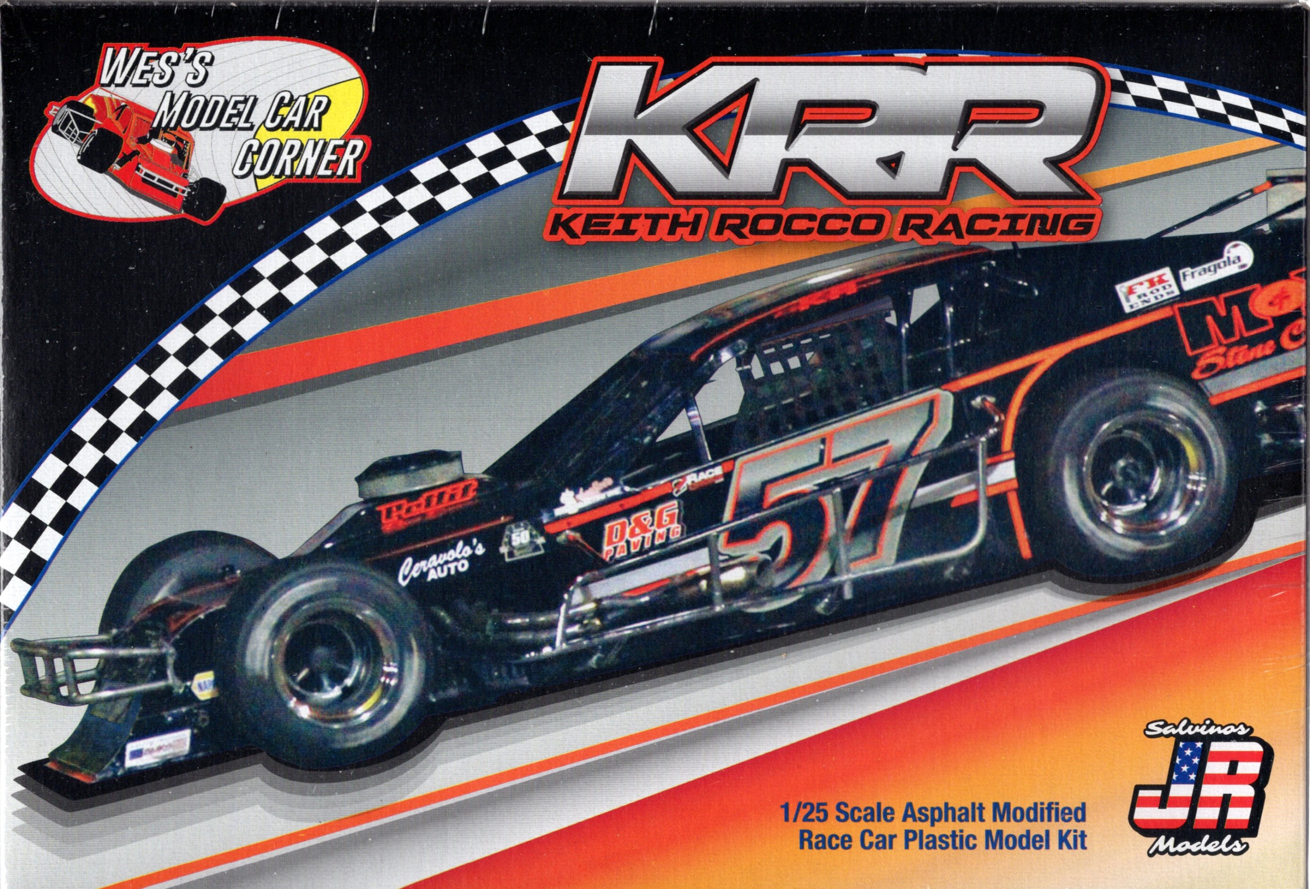 Salvinos Jr. Models Keith Rocco Racing Asphalt Modified Race Car ...