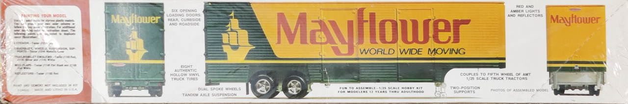 AMT "Mayflower" Trailmobile Moving Van Semi Trailer - Spotlight Hobbies