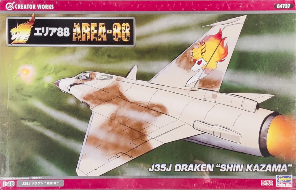 Hasegawa "AREA 88" Saab J35J Draken "Shin Kazama" Fighter Interceptor ...