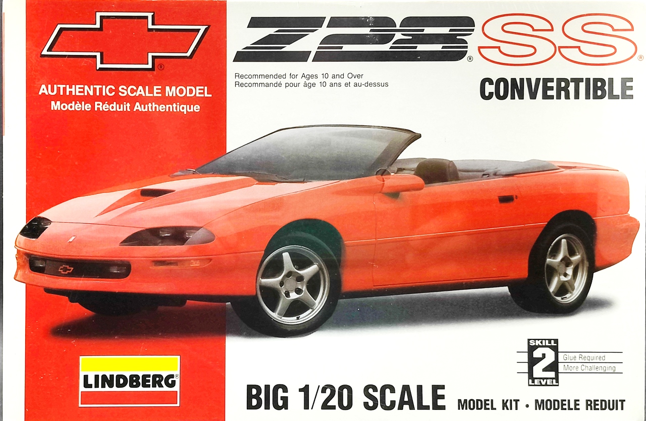 Lindberg 1993 Chevy Camaro Z28 SS Convertible - 1/20 Scale - Spotlight ...
