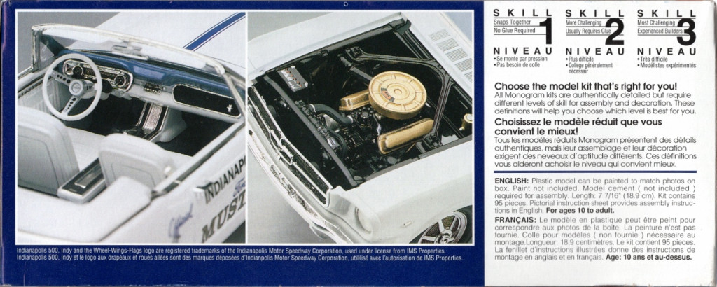 Monogram 1964 1/2 Ford Mustang Convertible Indy Pace Car - Spotlight ...