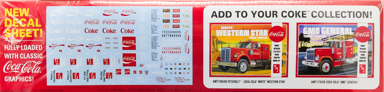 AMT "Coca-Cola" Kenworth Conventional W-925 Semi Truck Tractor ...