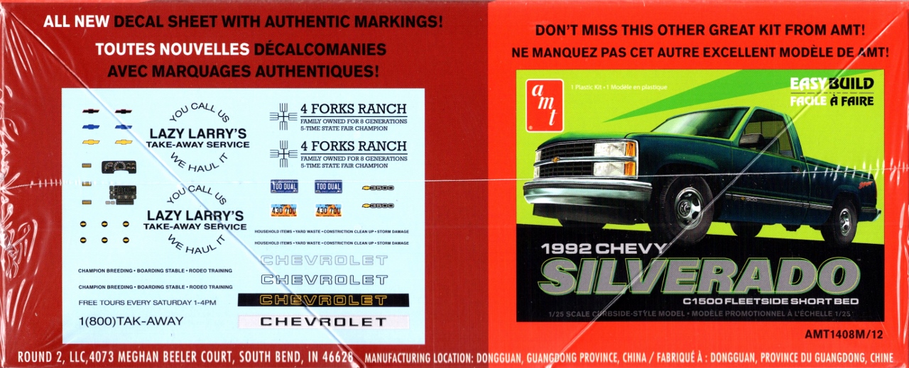 AMT 1996 Chevy C3500 Extended Cab Dually Pickup Truck - Easy Build ...