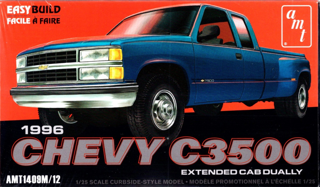 AMT 1996 Chevy C3500 Extended Cab Dually Pickup Truck - Easy Build ...