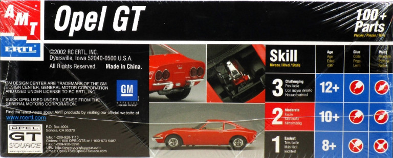 AMT 1972 Buick Opel GT - Stock, Rallye, Custom or "Mini-Musclecar ...