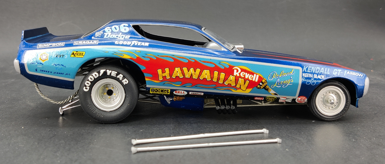 Revell “Hawaiian” Dodge Charger Funny Car Built Kit - Spotlight Hobbies
