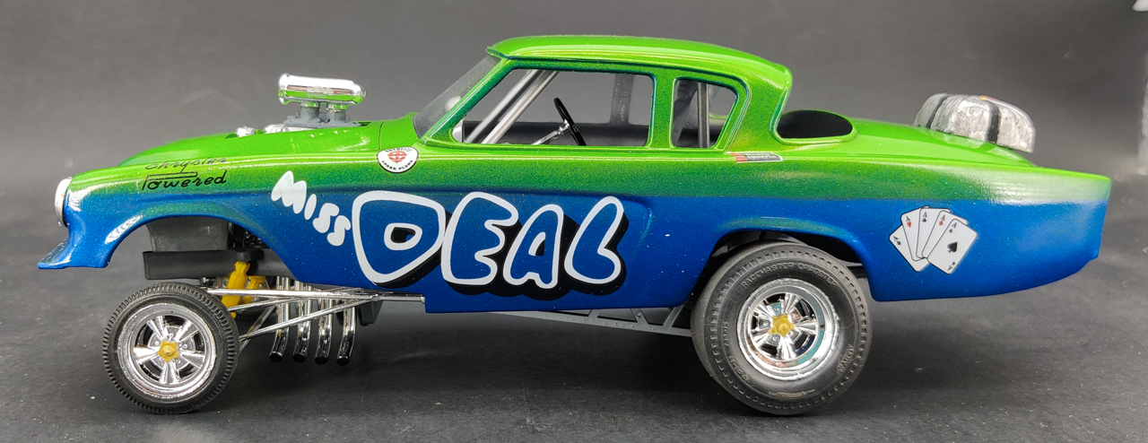 Revell “Miss Deal” 1953 Studebaker Funny Car Built Kit - Spotlight Hobbies