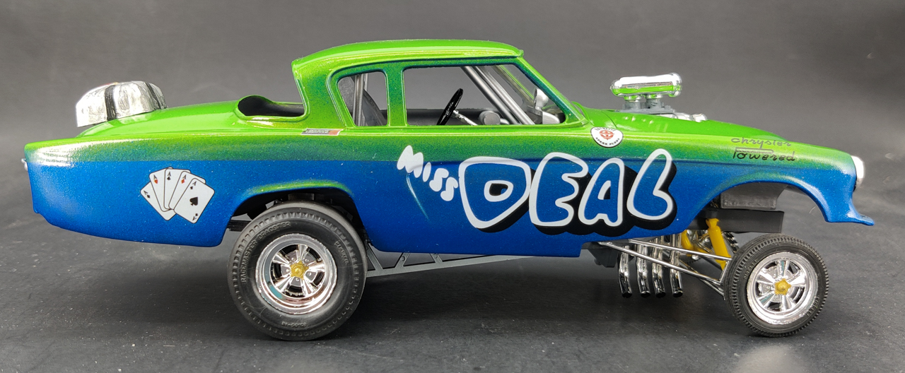Revell “Miss Deal” 1953 Studebaker Funny Car Built Kit - Spotlight Hobbies