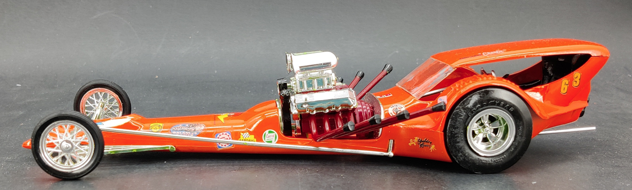 Monogram T'Rantula Dragster Show Rod Built Kit - Spotlight Hobbies