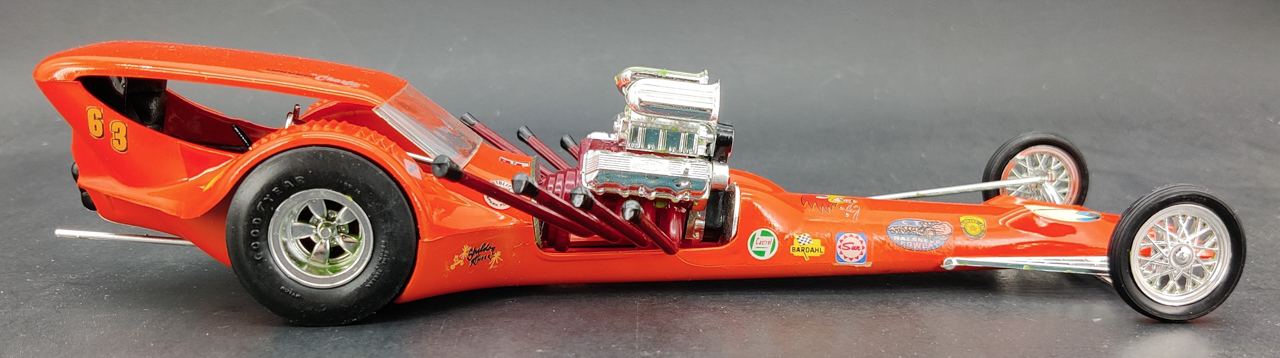 Monogram T'Rantula Dragster Show Rod Built Kit - Spotlight Hobbies