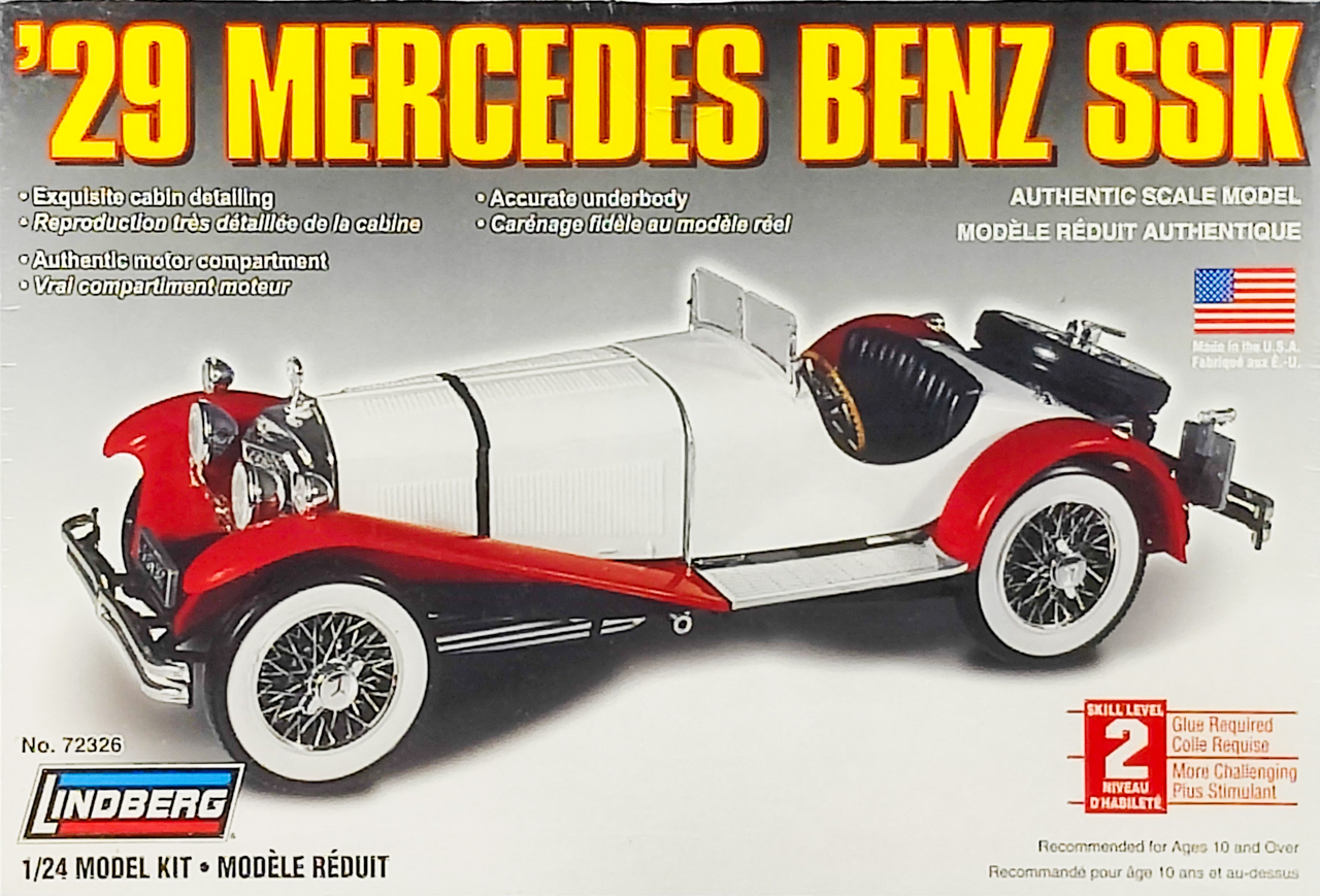 Lindberg 1929 Mercedes Benz SSK - Spotlight Hobbies