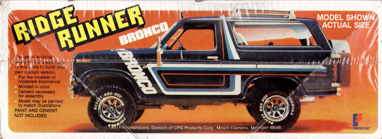 MPC 1981 Ford Bronco 4x4 "Ridge Runner" - Spotlight Hobbies